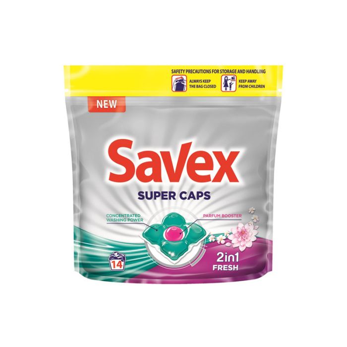 Savex fresh 2u1 kapsule za pranje veša 14kom | Lilly Drogerie OnLine