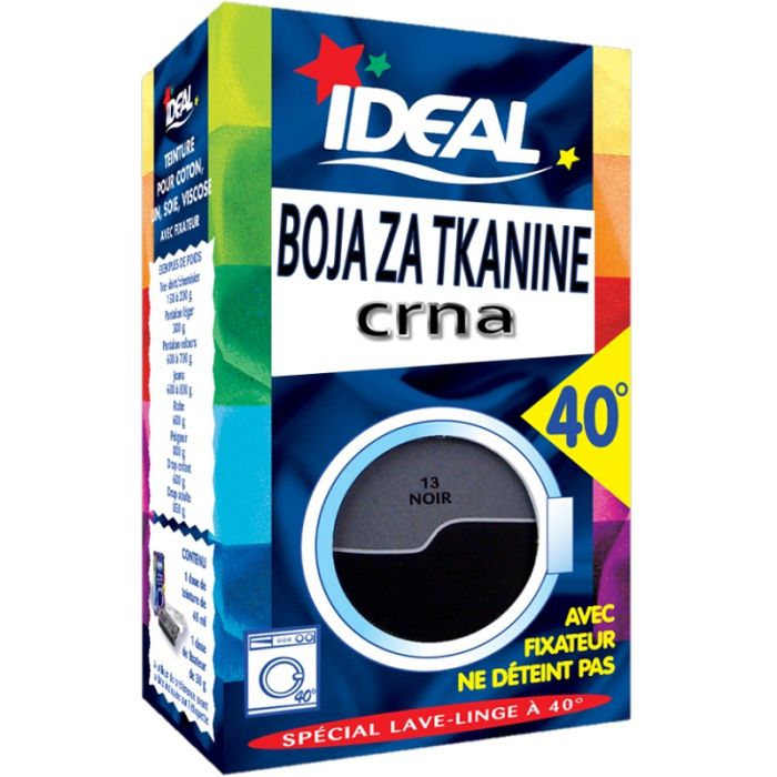 Ideal crna boja za tekstil 90g | Lilly Drogerie OnLine