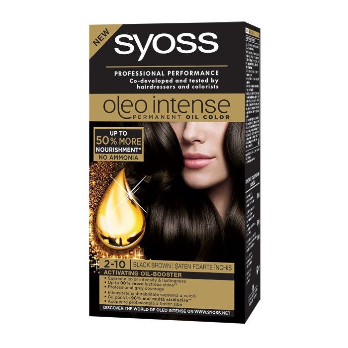 Syoss Oleo Intense boja za kosu 2-10 Black Brown | Lilly Drogerie OnLine