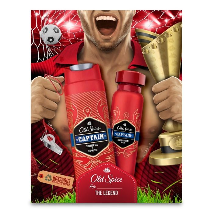 Old Spice Captain poklon set (dezodorans 150ml + gel 250ml) | Lilly ...