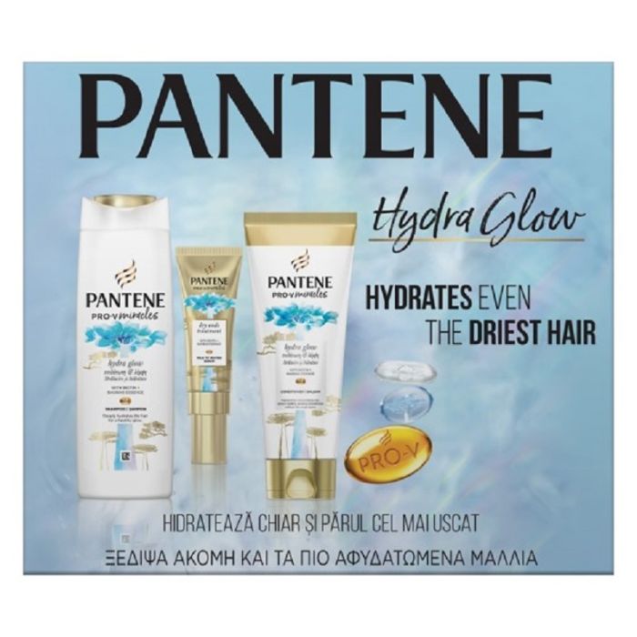 Pantene Hydra Glow poklon set (šampon 300ml, kondicioner 200ml i serum ...