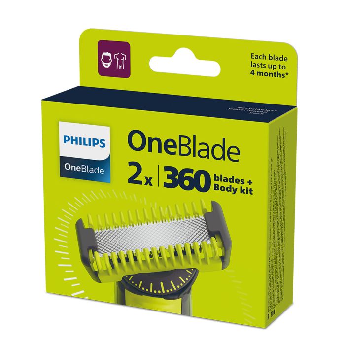 Philips OneBlade Zamenske oštrice za lice & telo QP624/50 | Lilly ...